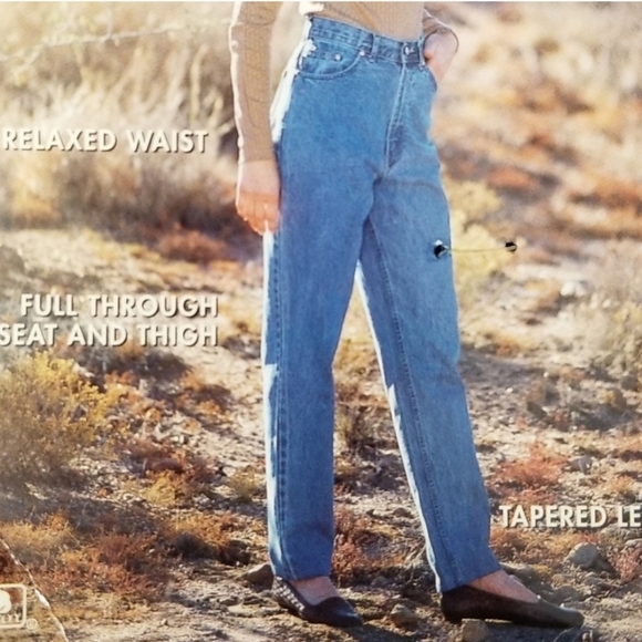 Vintage | Jeans | Vintage Dead Stock Chic Taper Leg Mom Jeans | Poshmark